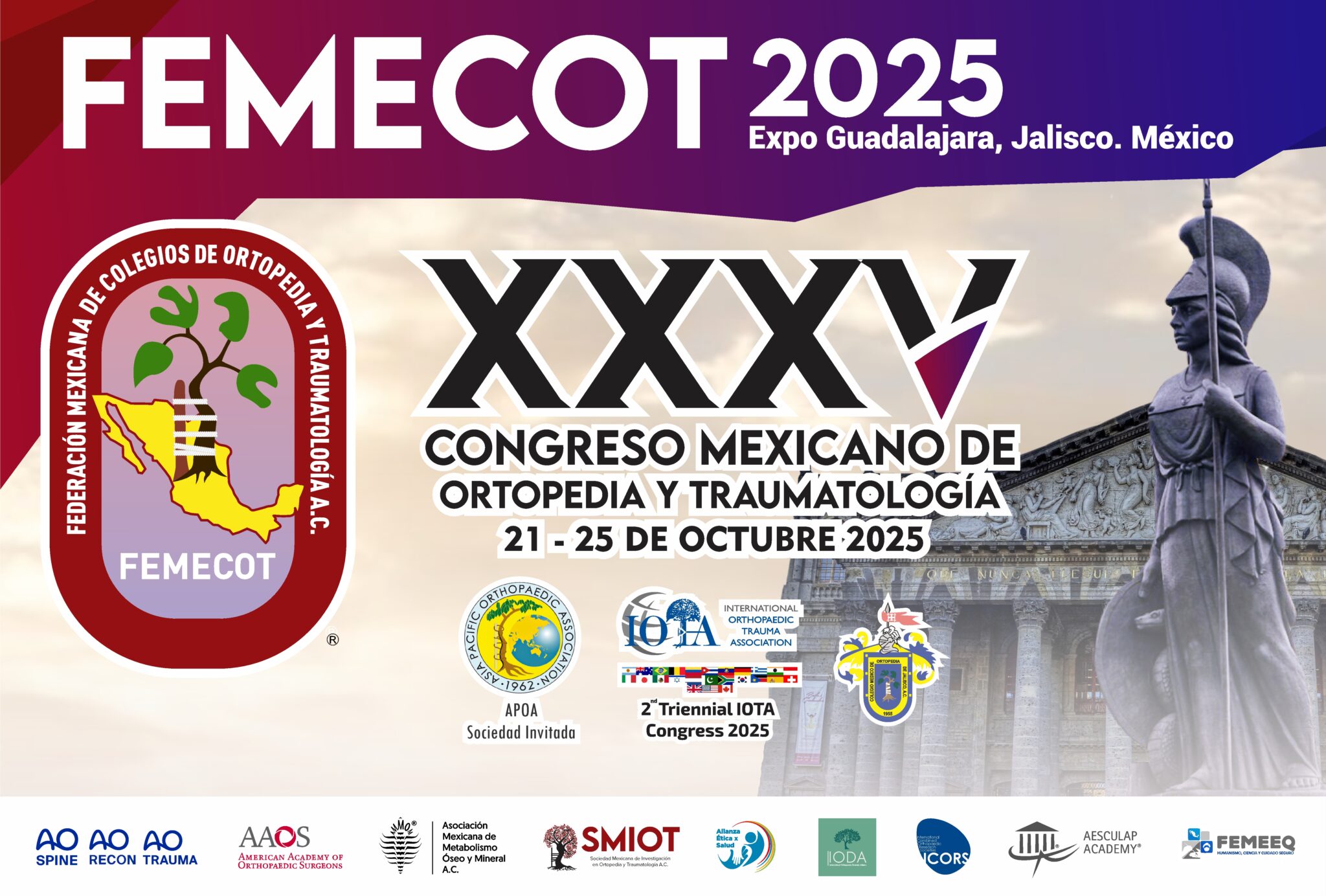 XXXV Congreso Mexicano de Ortopedia y Traumatología (FEMECOT 2025) - Expo Guadalajara